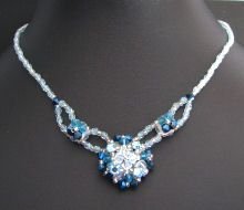 Collier en kit : Kit collier Addison bleu