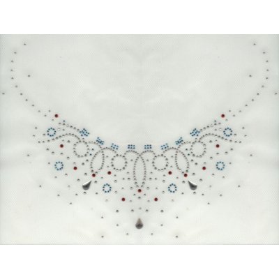 Motif thermocollant : MOTIF STRASS COLLIER LARMES